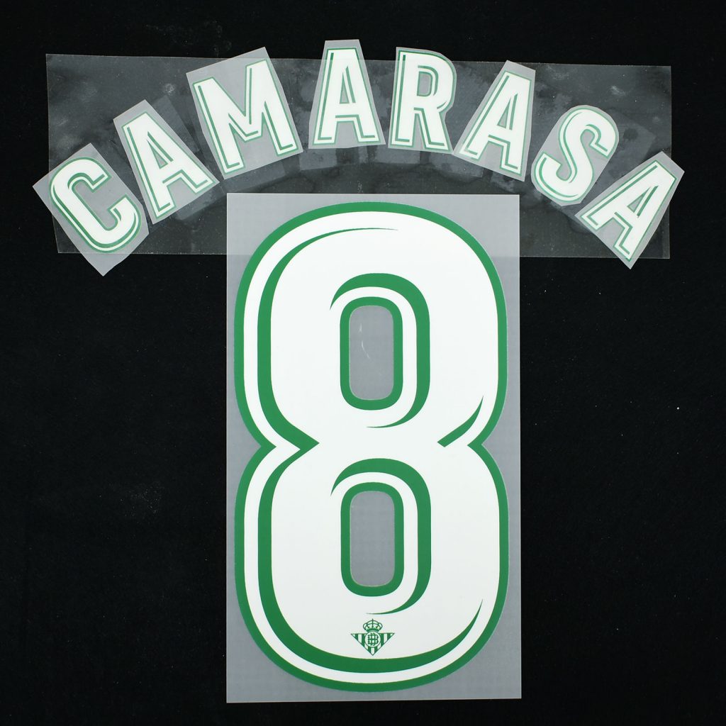 2017-18 Betis Away Name Set Player Issue – #8 CAMARASA – Kitroom Football