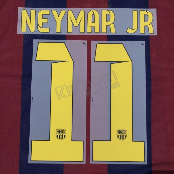 2014-15 Barcelona Player Issue Home Name Set Sipesa – #11 NEYMAR JR ...