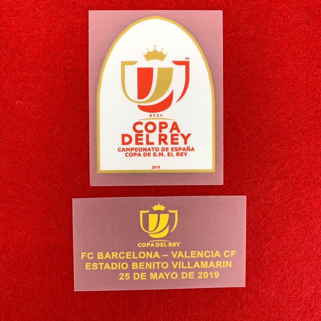 Original Player Issue Final Copa del Rey 2019 Patch Barcelona vs ...