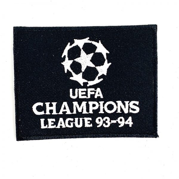 1993-94 UEFA Champions League Patch Badge Old Repro Black – Kitroom ...