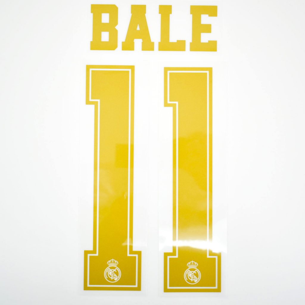 2019-20 Real Madrid Player Issue Home Gold Name Set Sporting ID – #11 ...