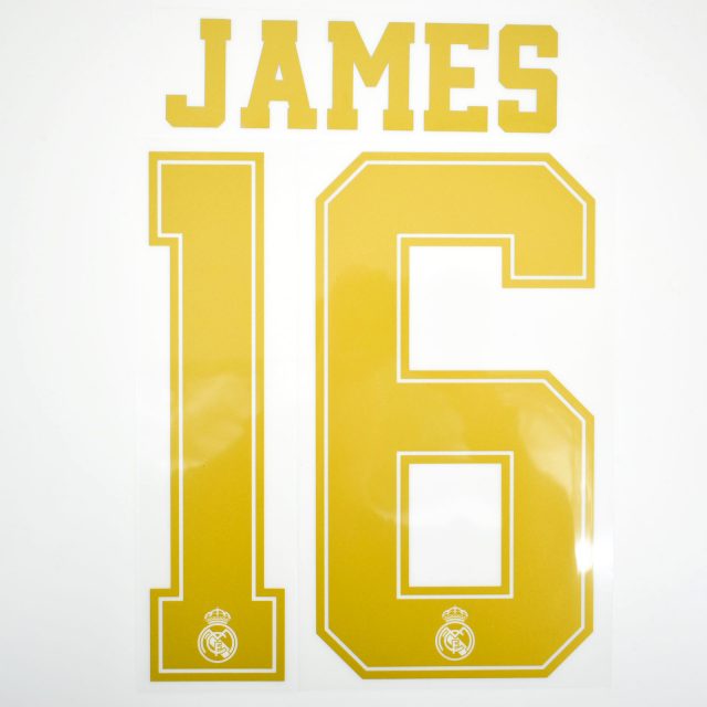 2019-20 Real Madrid Player Issue Home Gold Name Set Sporting ID – #16 ...