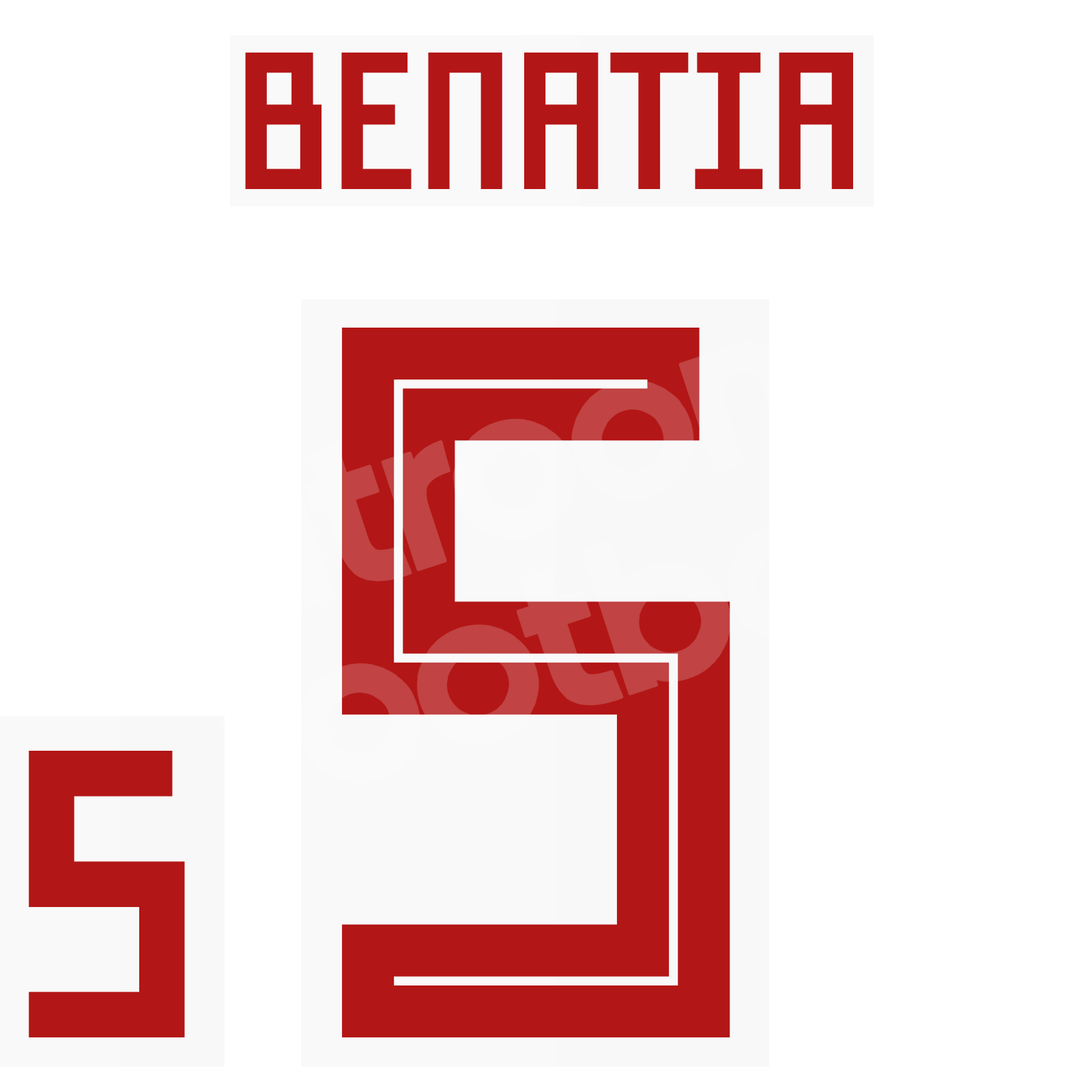 World Cup 2018 Morocco Name Set Number Away Repro – #5 BENATIA ...