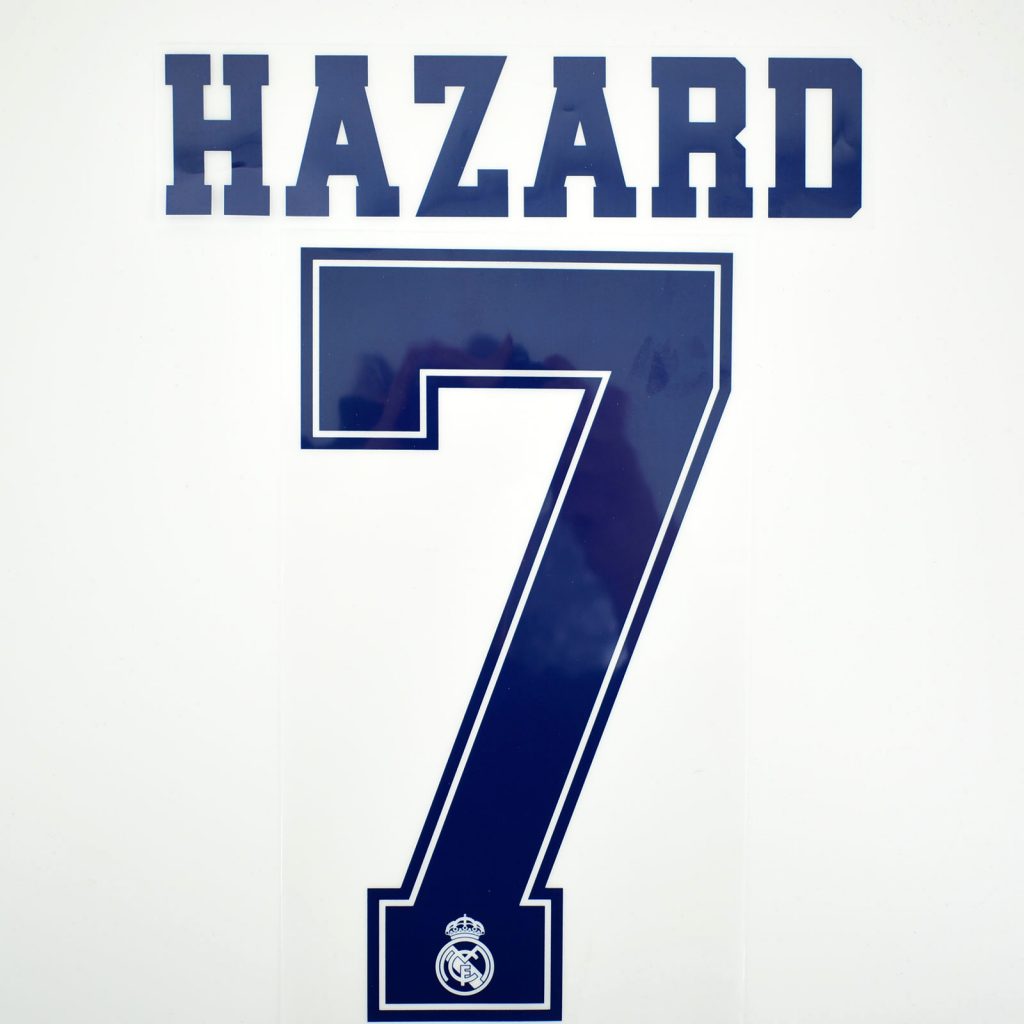 2019-20 Real Madrid Player Issue Third Blue Name Set Sporting ID – #7 ...