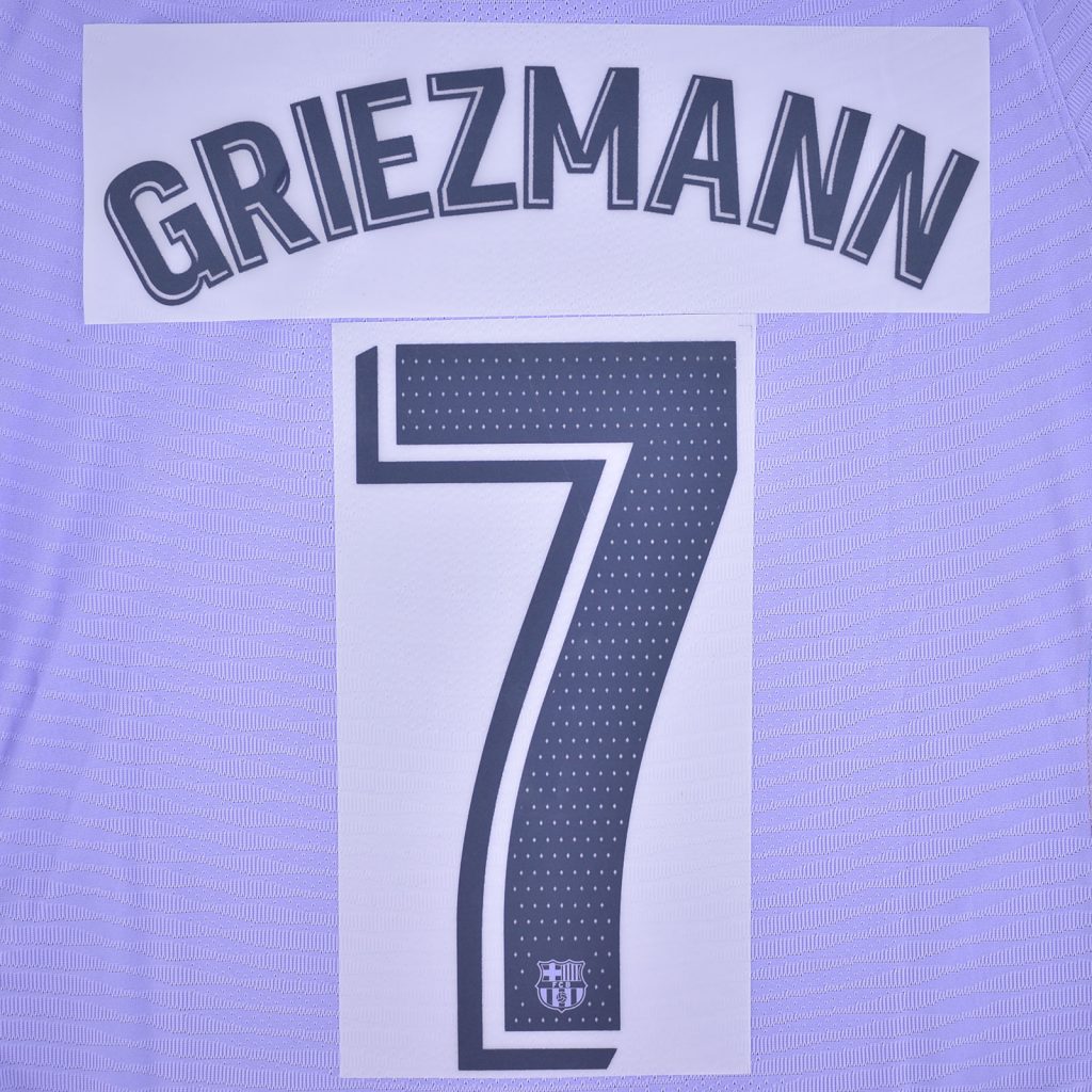 2021-22 Barcelona Away Name Number Set La Liga Repro – # 7 GRIEZMANN ...