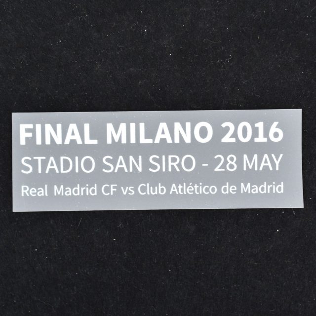Real Madrid Final Milano 2016 Champions League Match Details MDT White ...