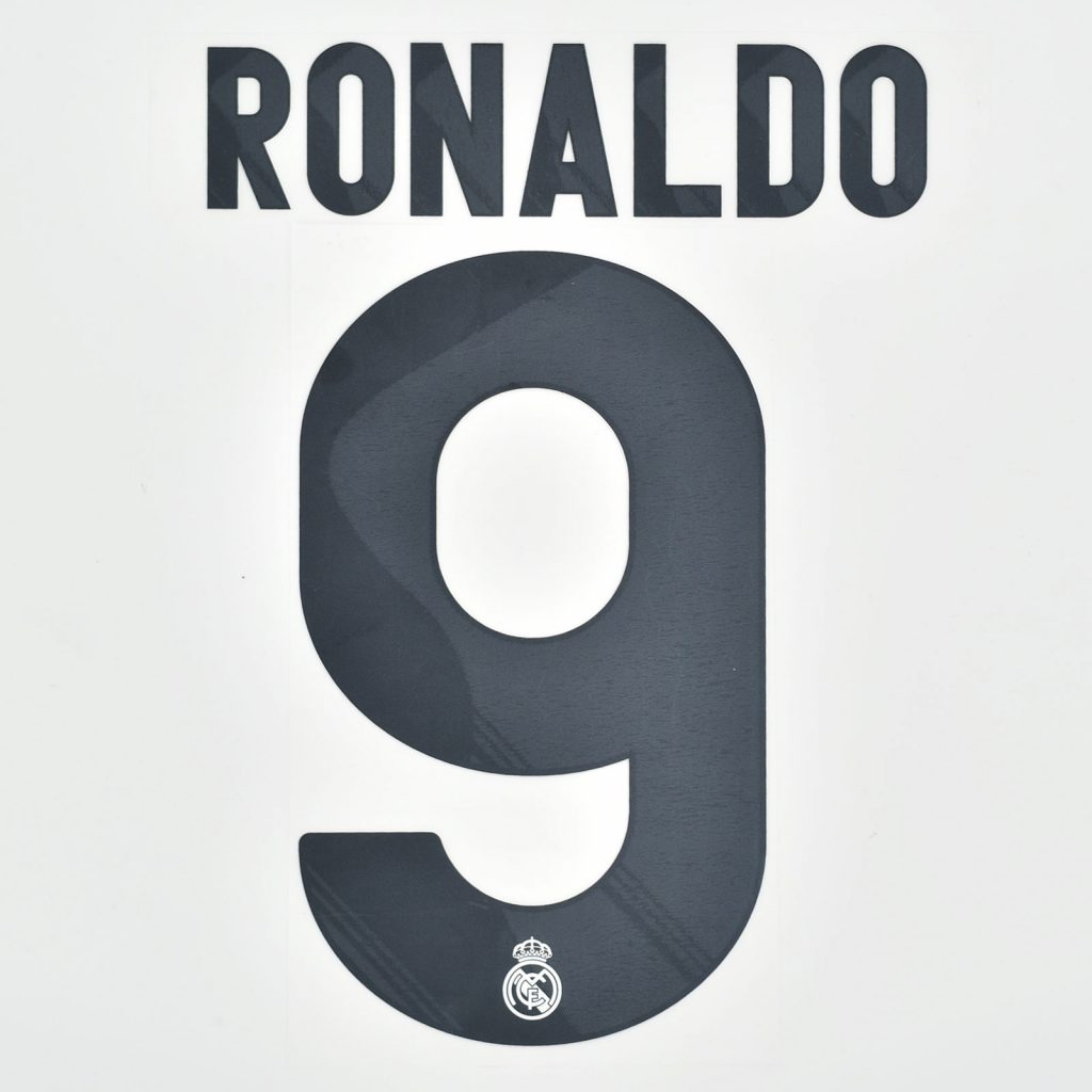 2009-10 Real Madrid Home Name Number Set #9 RONALDO Repro – Kitroom ...
