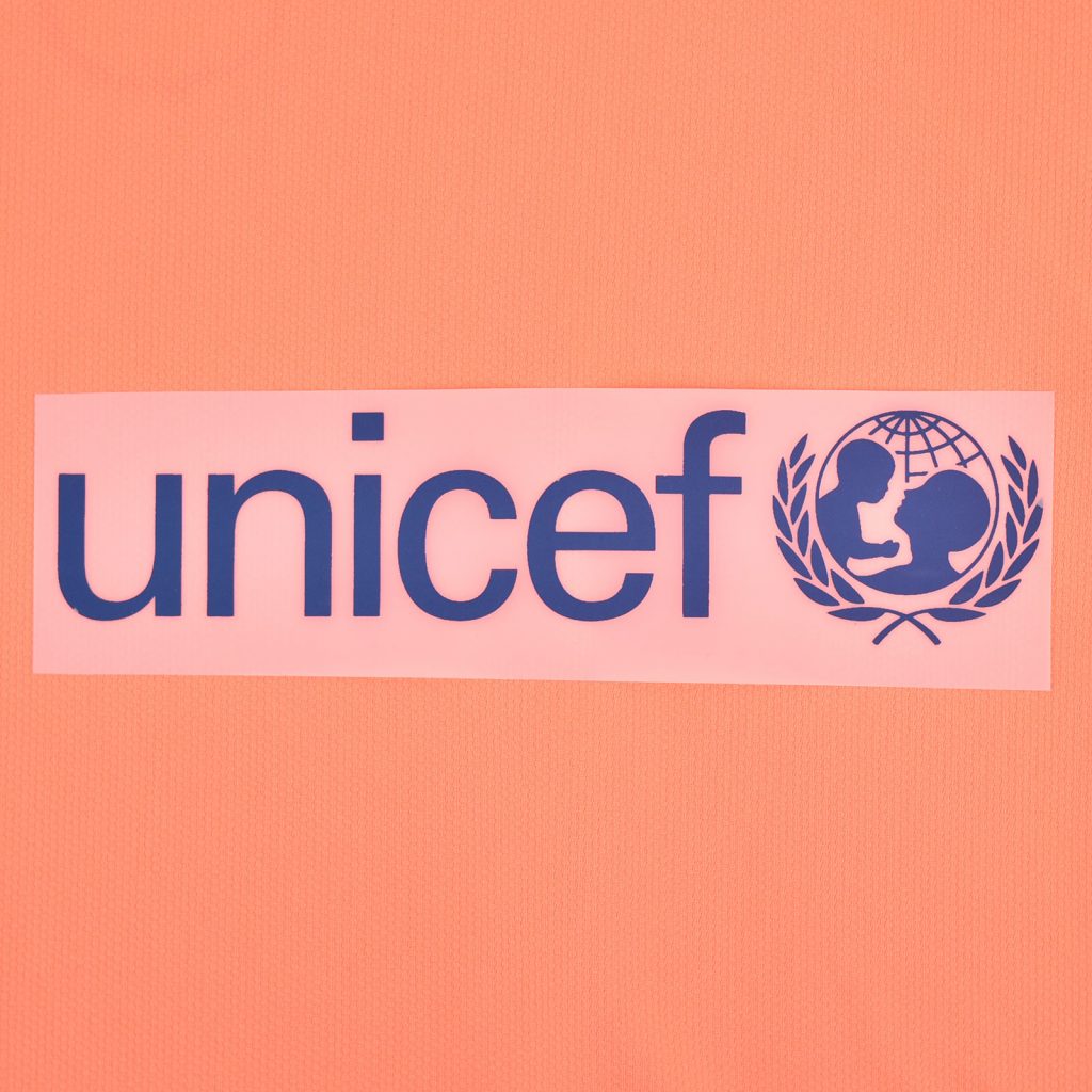 Barcelona UNICEF Blue Sponsor Patch Front Repro – Kitroom Football
