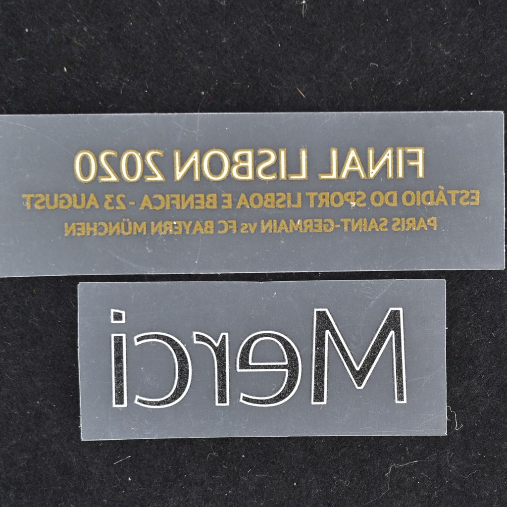 PSG Final Champions League Lisbon 2020 MDT Merci Patch Repro v2 ...