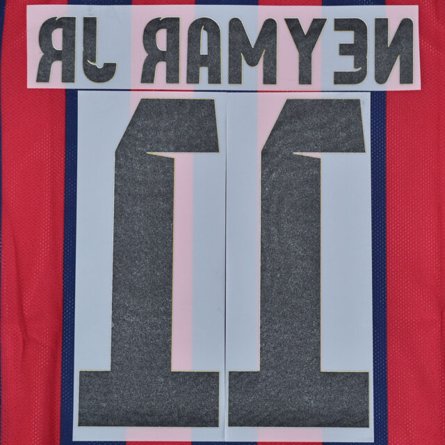 2013-14 Barcelona Home Name Number Set #11 NEYMAR JR Repro v2 – Kitroom ...