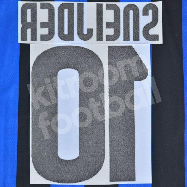 2009-11 Inter Milan Home Name Number Set #10 SNEIJDER Repro – Kitroom ...