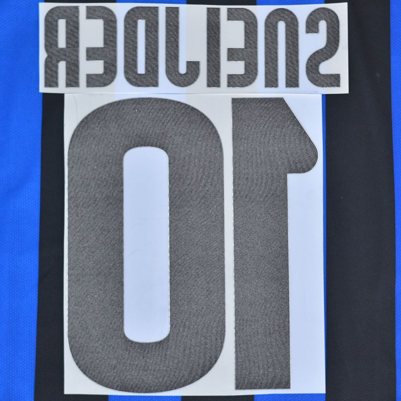 2009-11 Inter Milan Home Name Number Set #10 SNEIJDER Repro – Kitroom ...