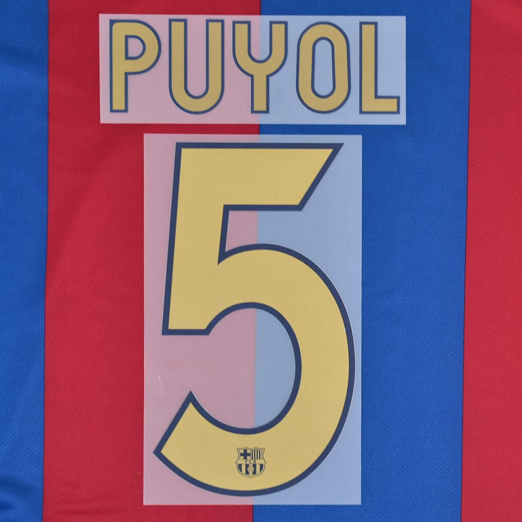 Original Player Issue 2006-07 Barcelona Name Set #5 PUYOL Sipesa ...