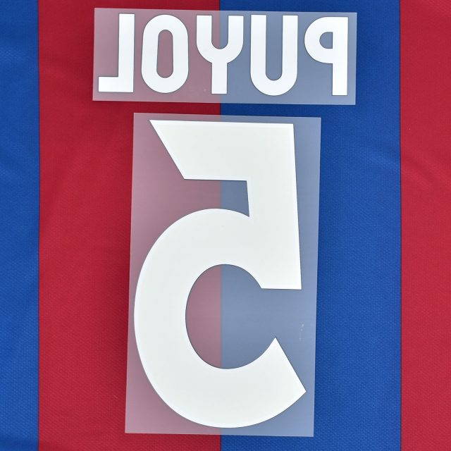 Original Player Issue 2006-07 Barcelona Name Set #5 PUYOL Sipesa ...