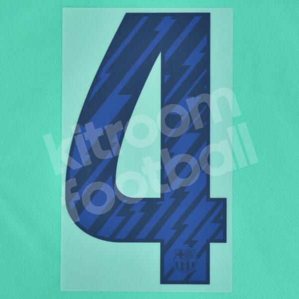 2010-11 Barcelona Player Issue Away Name Set Sipesa – #4 (Match Number ...
