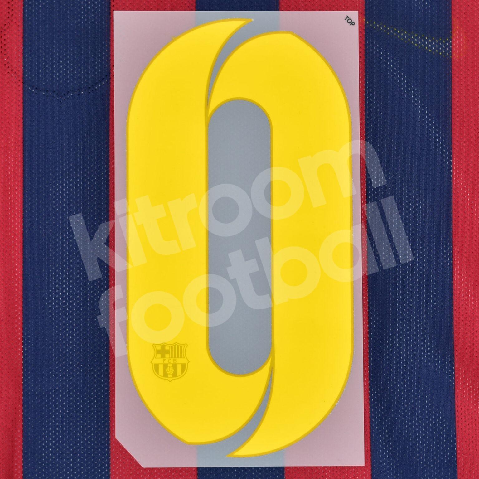2012-14 Barcelona Player Issue Home Name Set Sipesa – #0 (Number ...