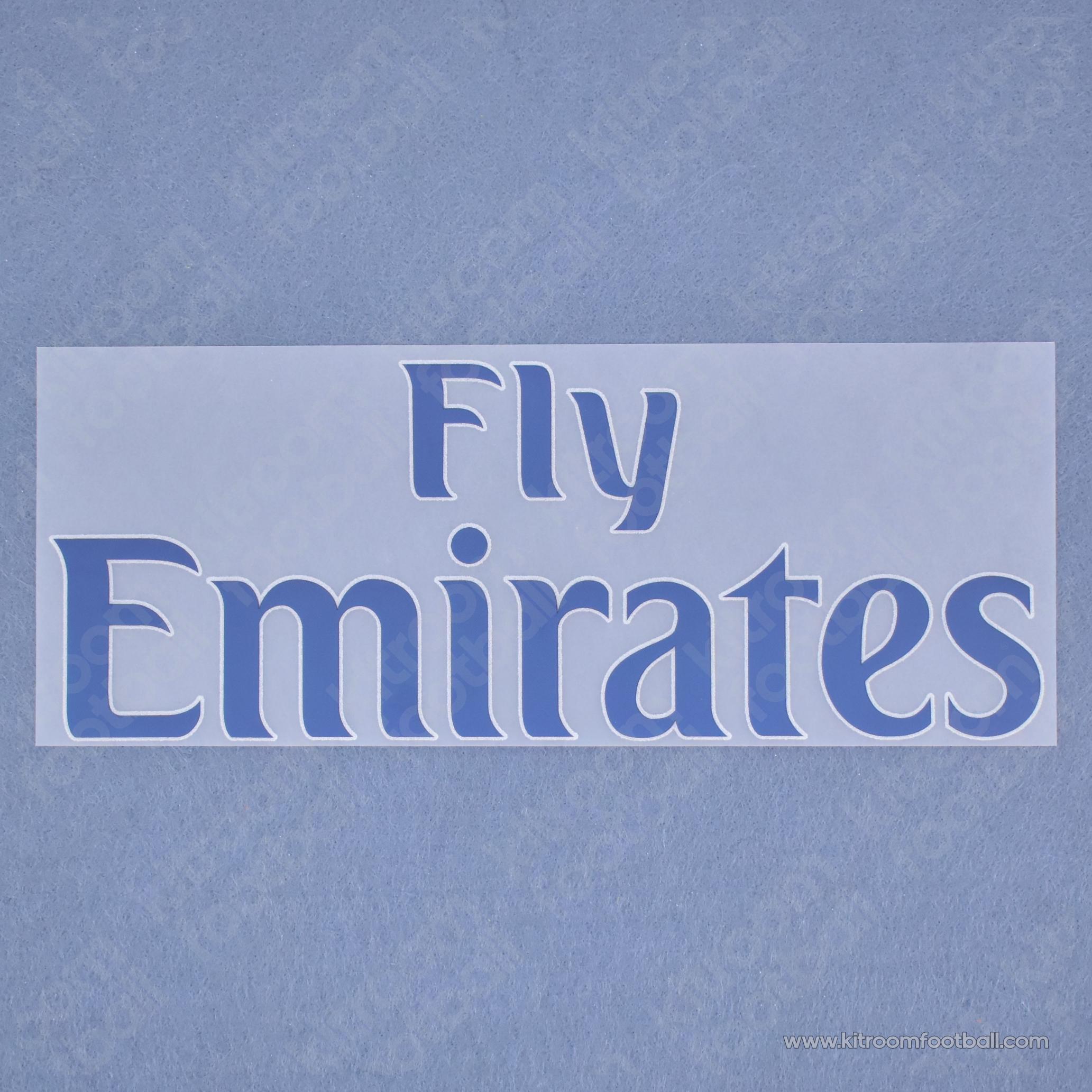 2016-17 Fly Emirates Blue Sponsor Patch Real Madrid Repro (with border ...