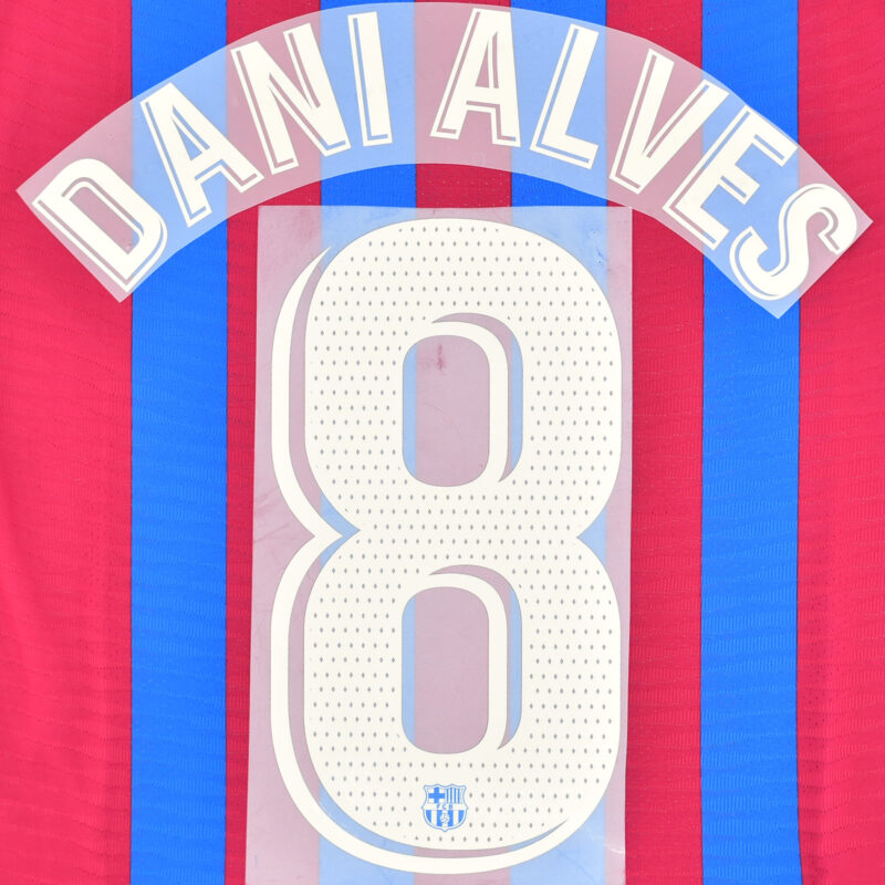 2021-22 Barcelona Home Name Set #8 DANI ALVES La Liga Repro – Kitroom ...
