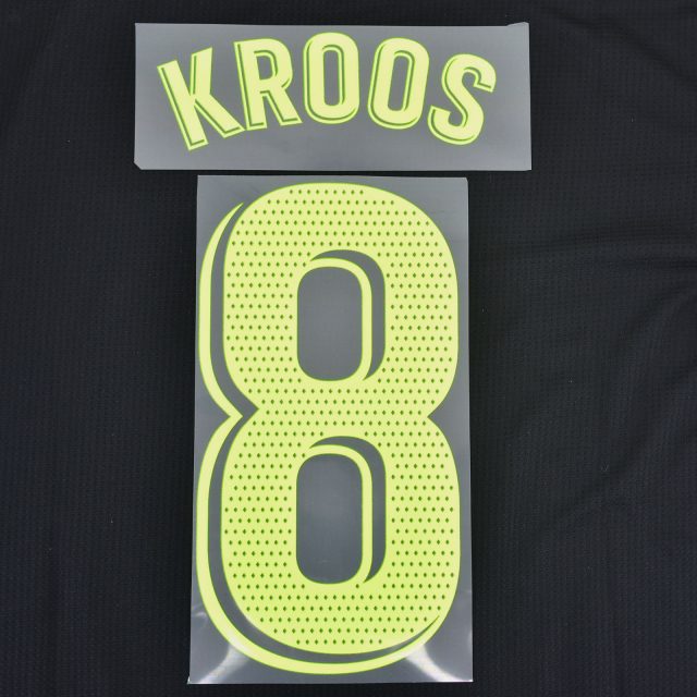 2022-23 Real Madrid Third Name Number Set #8 KROOS Repro La Liga ...