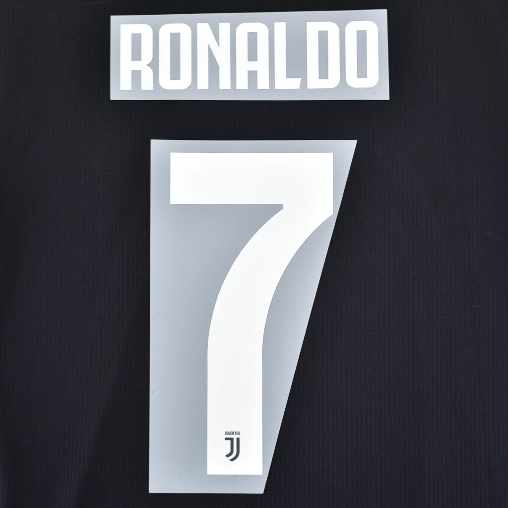 2019-20 Juventus Home Name Number Set #7 RONALDO Repro – Kitroom Football