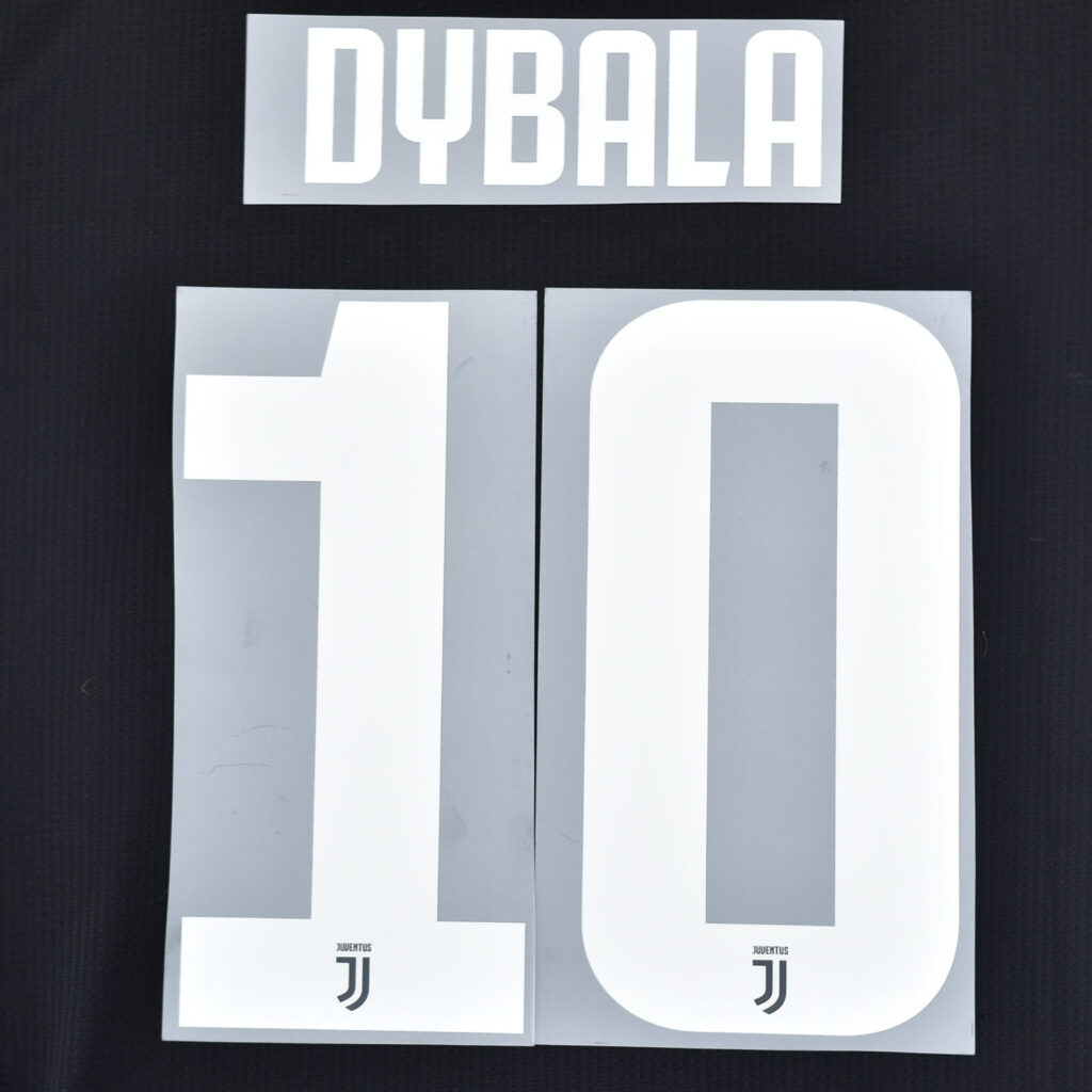2019-20 Juventus Home Name Number Set #10 DYBALA Repro – Kitroom Football