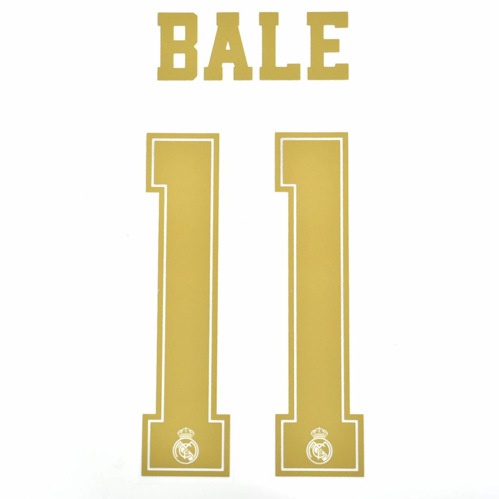 2019-20 Real Madrid Home Name Set #11 BALE Cup Version Repro – Kitroom ...