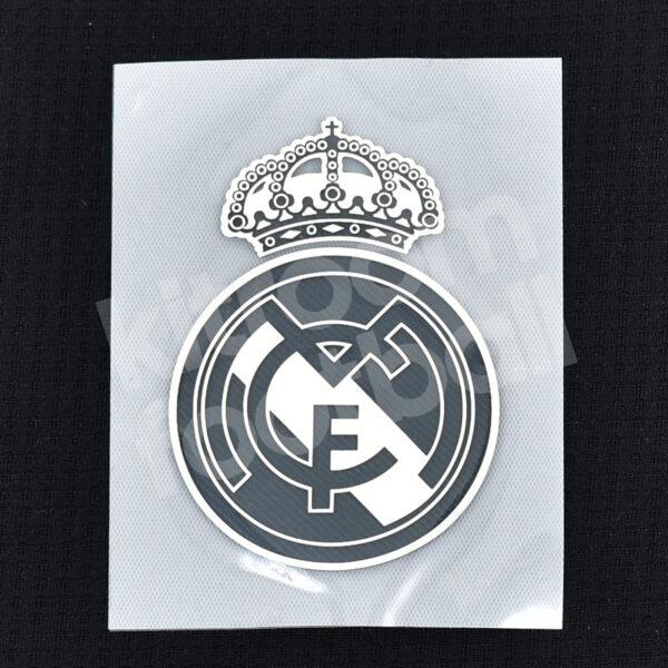Official Real Madrid Club Badge Crest Patch Escudo Black & White Parche ...