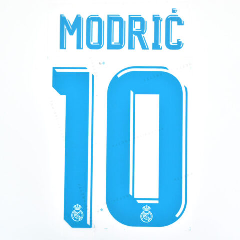 2017-18 Real Madrid Home Name Number Set #10 MODRIC UCL Repro – Kitroom ...