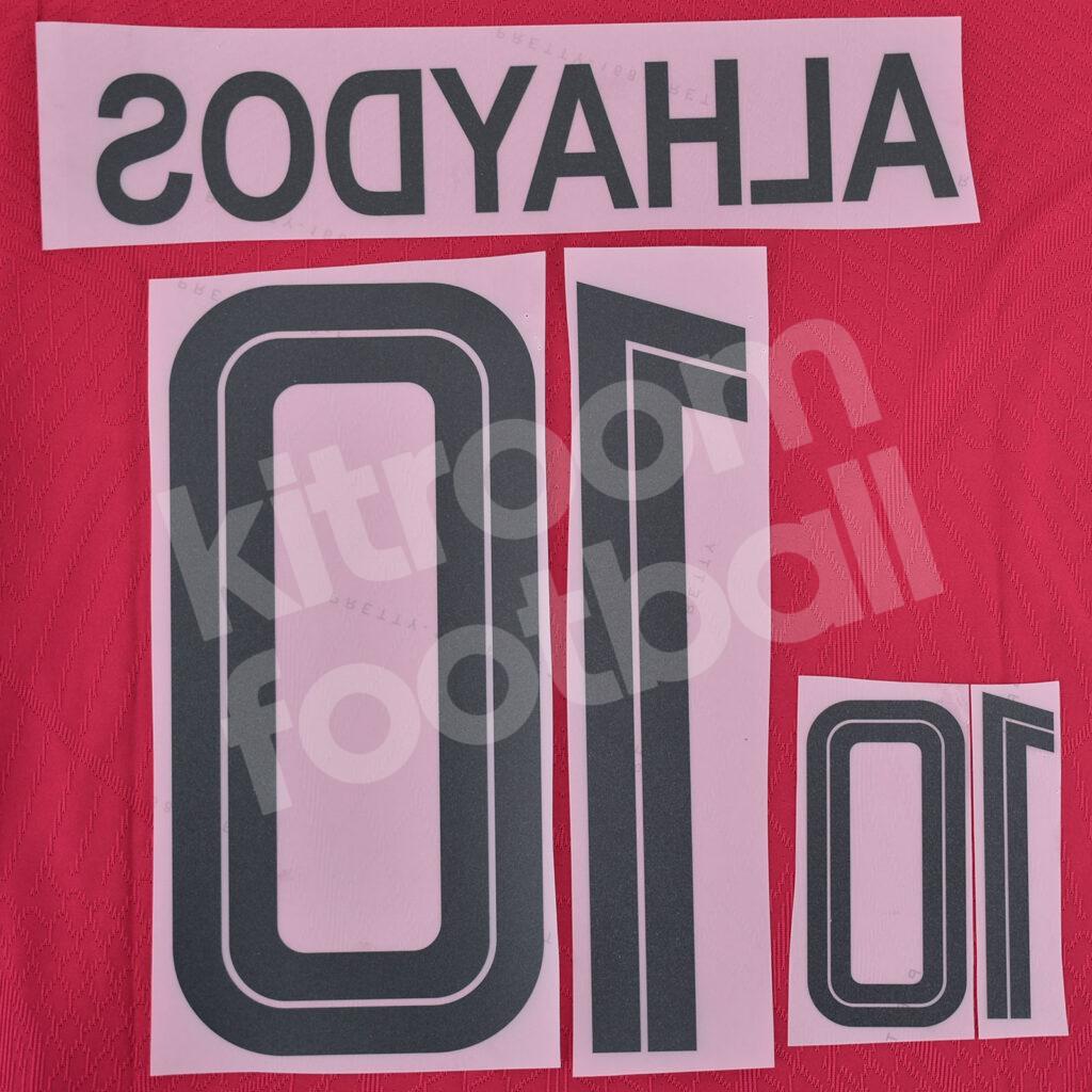 FIFA World Cup Qatar 2022 Home Name Number Set #10 ALHAYDOS Repro ...