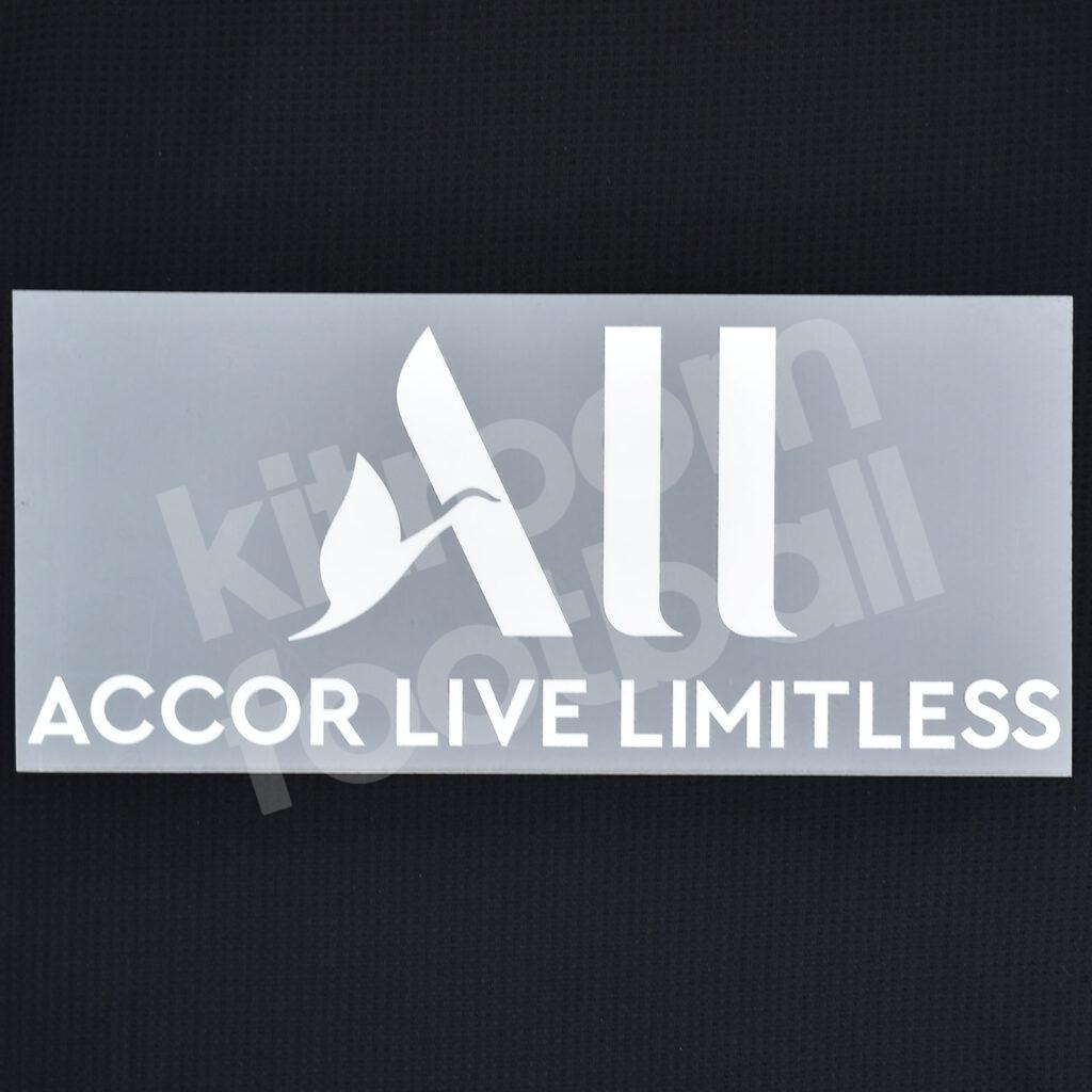 PSG Accor Live Limitless ALL Sponsor Patch White Repro – Kitroom Football