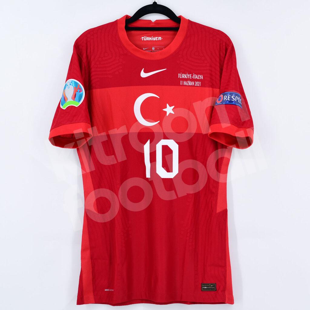 UEFA Euro 2020 2021 Turkey Home Shirt #10 ÇALHANOGLU Match Issued ...