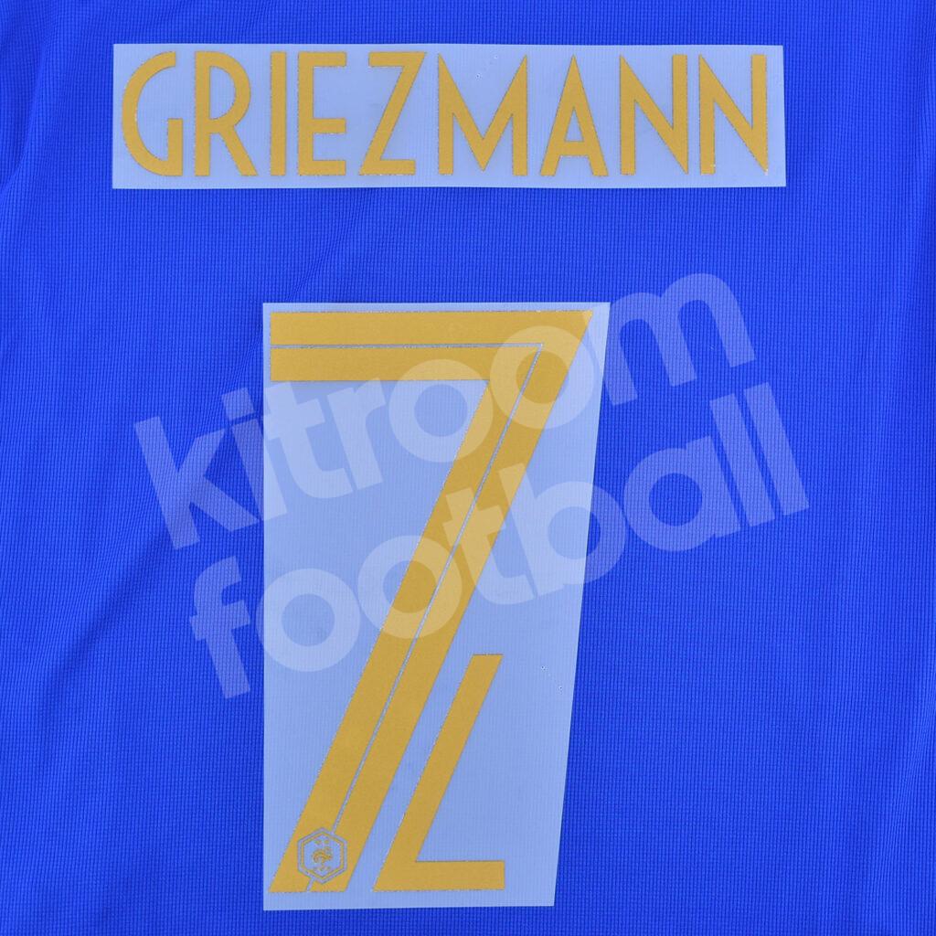 2019 France Centenary Name Number Set #7 GRIEZMANN Repro – Kitroom Football