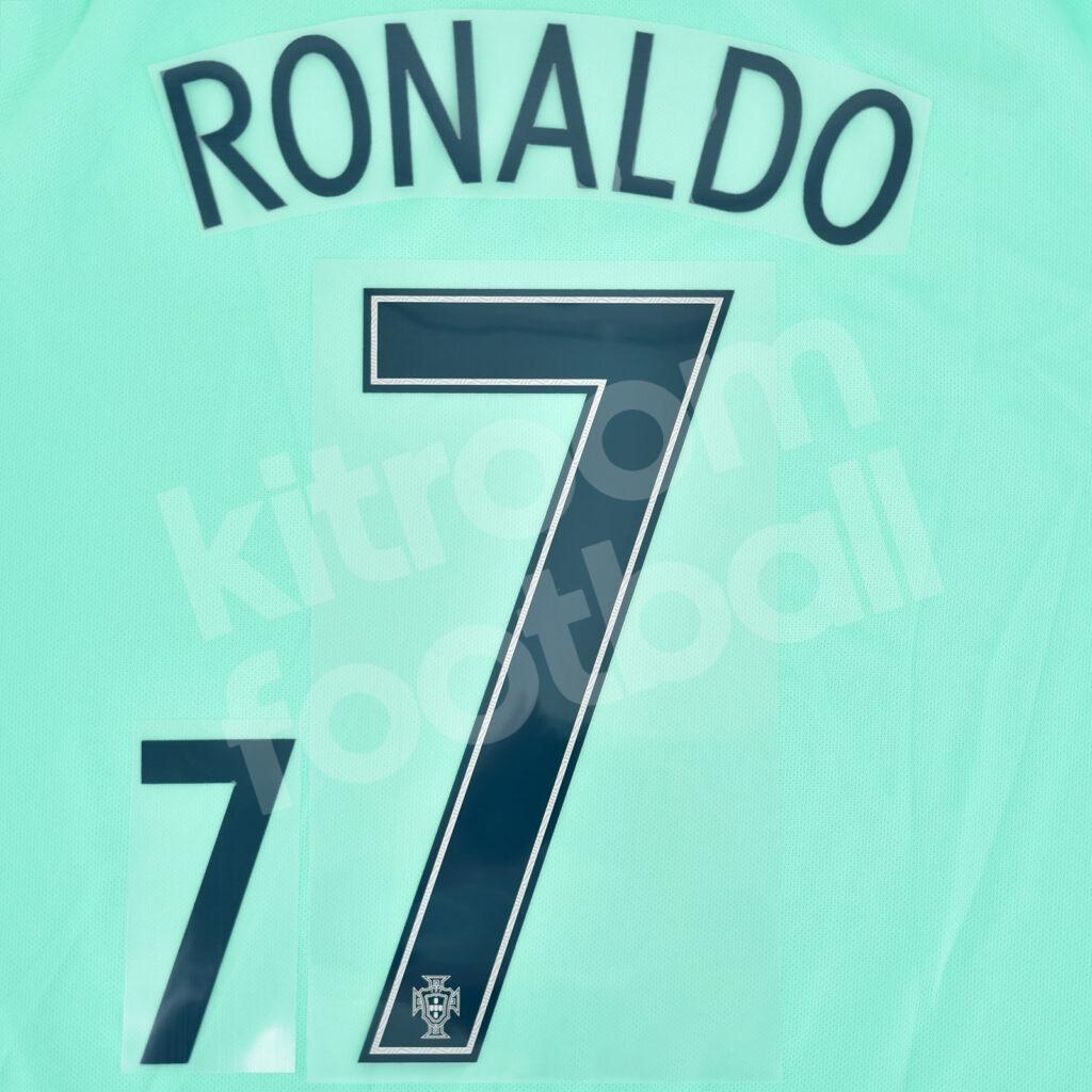 Official UEFA Euro 2016 Portugal Away Name Number Set #7 RONALDO ...