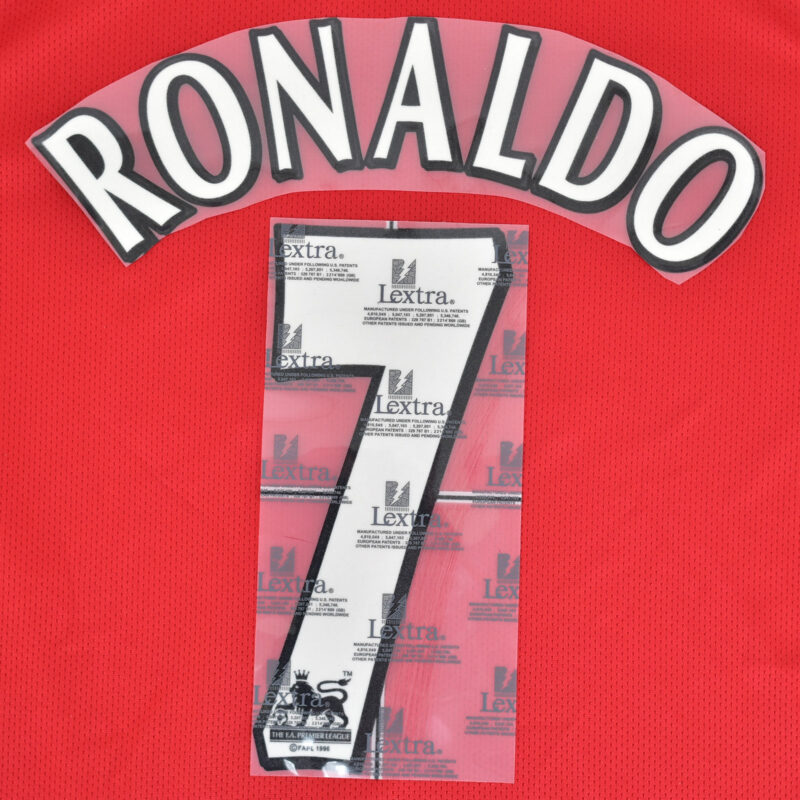 2002-07 Manchester United Home Name Number Set #7 RONALDO Premier ...