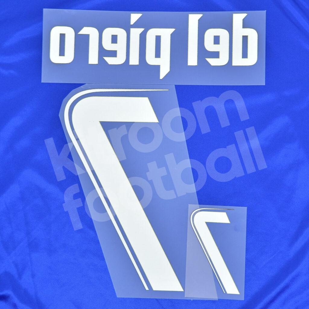 World Cup 2006 Italy Name Number Set Home #7 DEL PIERO Repro v2 ...