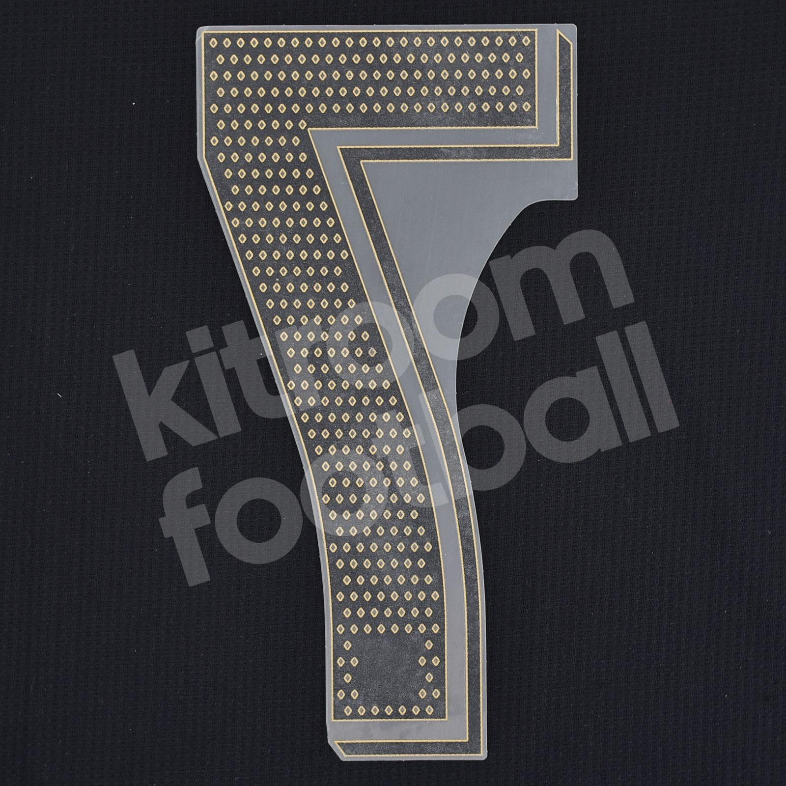 Original Player Issue 2020-21 Barcelona Number Away La Liga Gold #7 ...