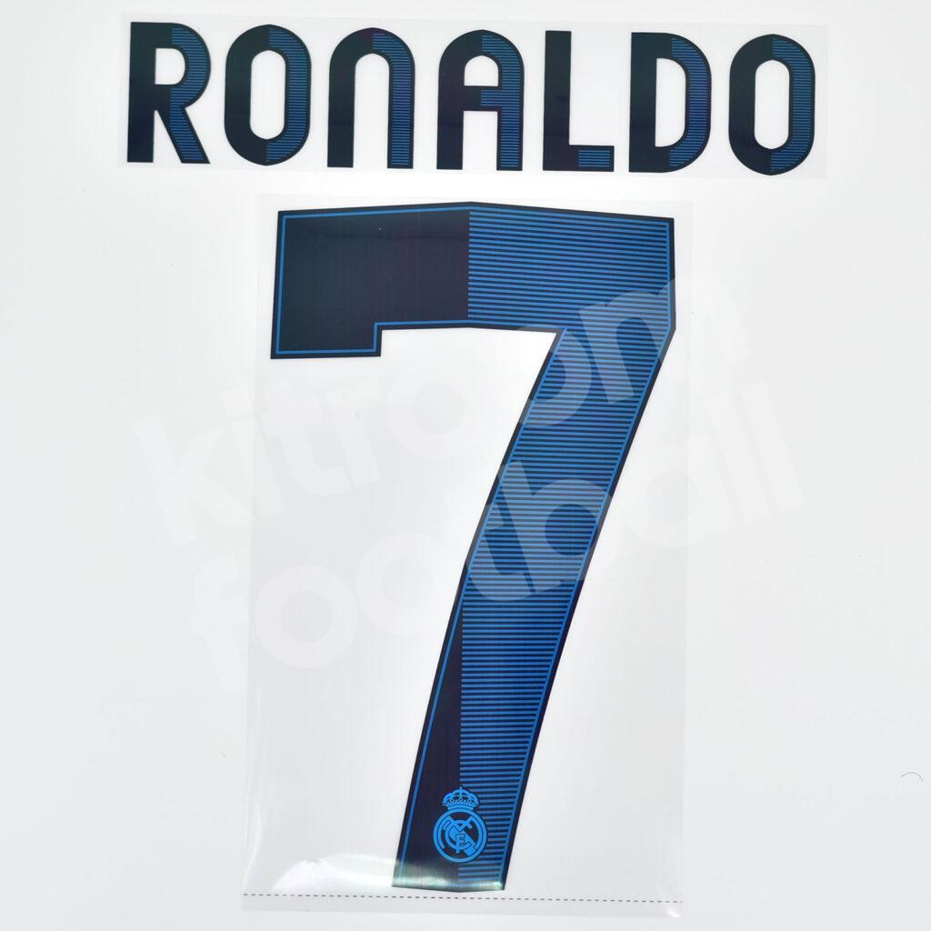Original Player Issue 2012-13 Real Madrid Home Name Number Set #7 ...