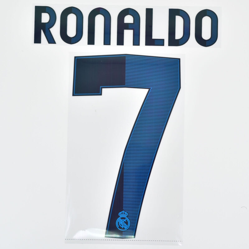Original Player Issue 2012-13 Real Madrid Home Name Number Set #7 ...
