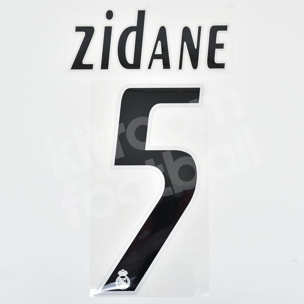 Original Player Issue 2005-06 Real Madrid Home Name Number Set #5 ...