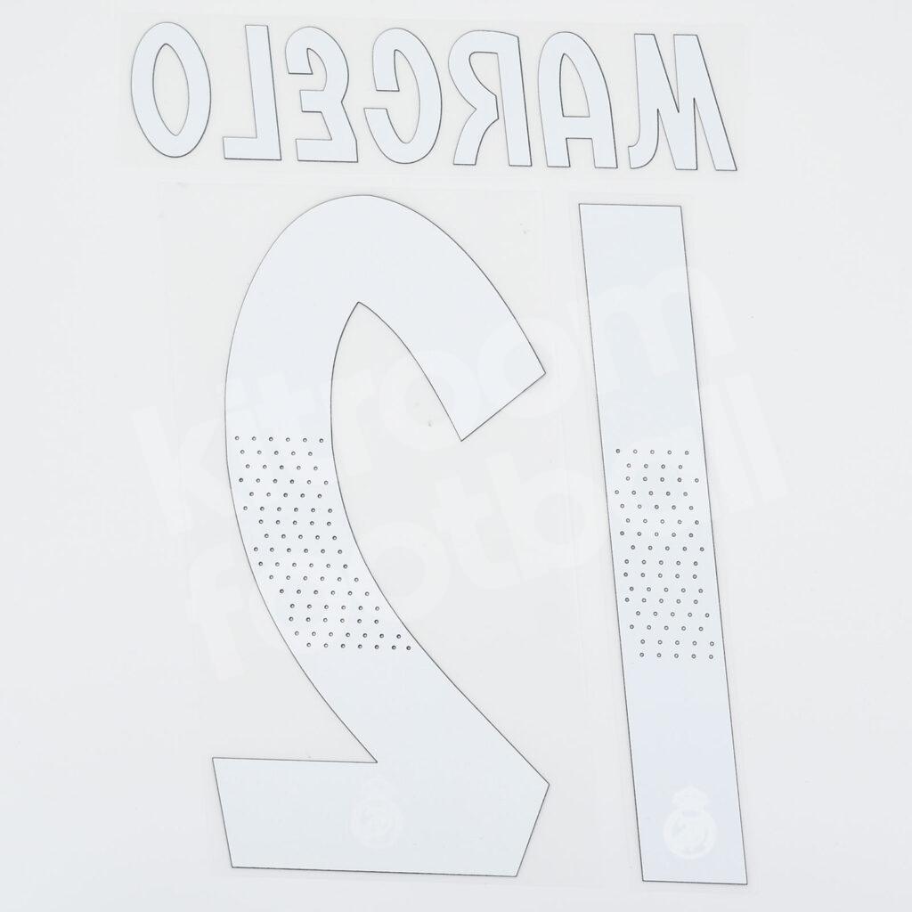 Original Player Issue 2018-19 Real Madrid Home Name Number Set #12 ...