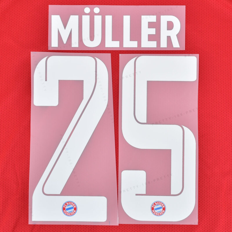 2021-23 Bayern Munich Home Name Number Set #25 MÜLLER Repro – Kitroom ...