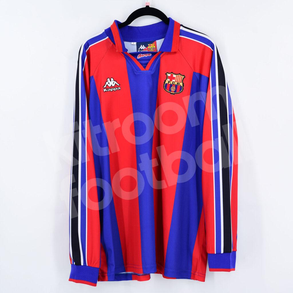 1995-96 Barcelona Uefa Cup Home Shirt Kappa Retro #10 HAGI (L ...