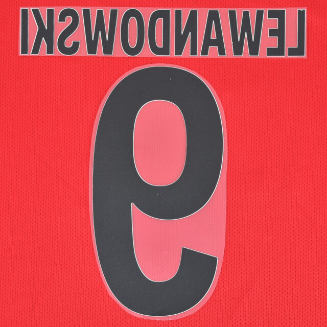 2019-21 Bayern Munich Home Name Number Set #9 LEWANDOWSKI Repro v2 ...