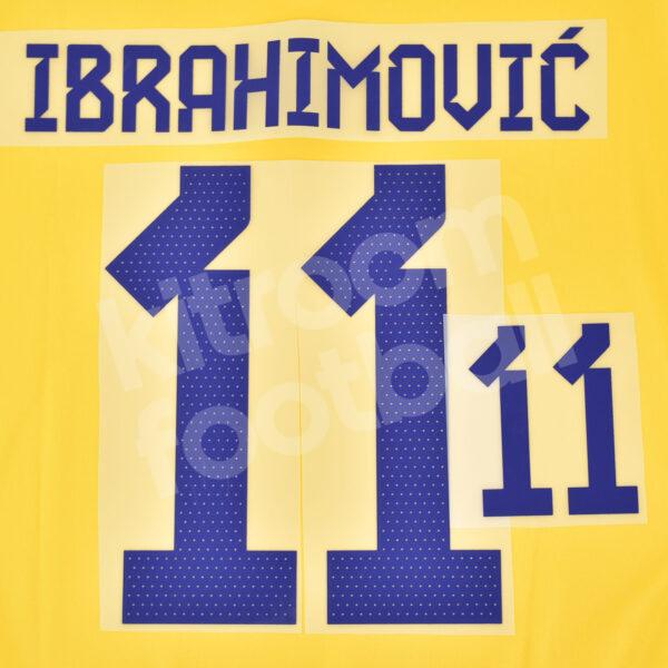 2022-23 Sweden Home Name Number Set #11 IBRAHIMOVIC Repro – Kitroom ...