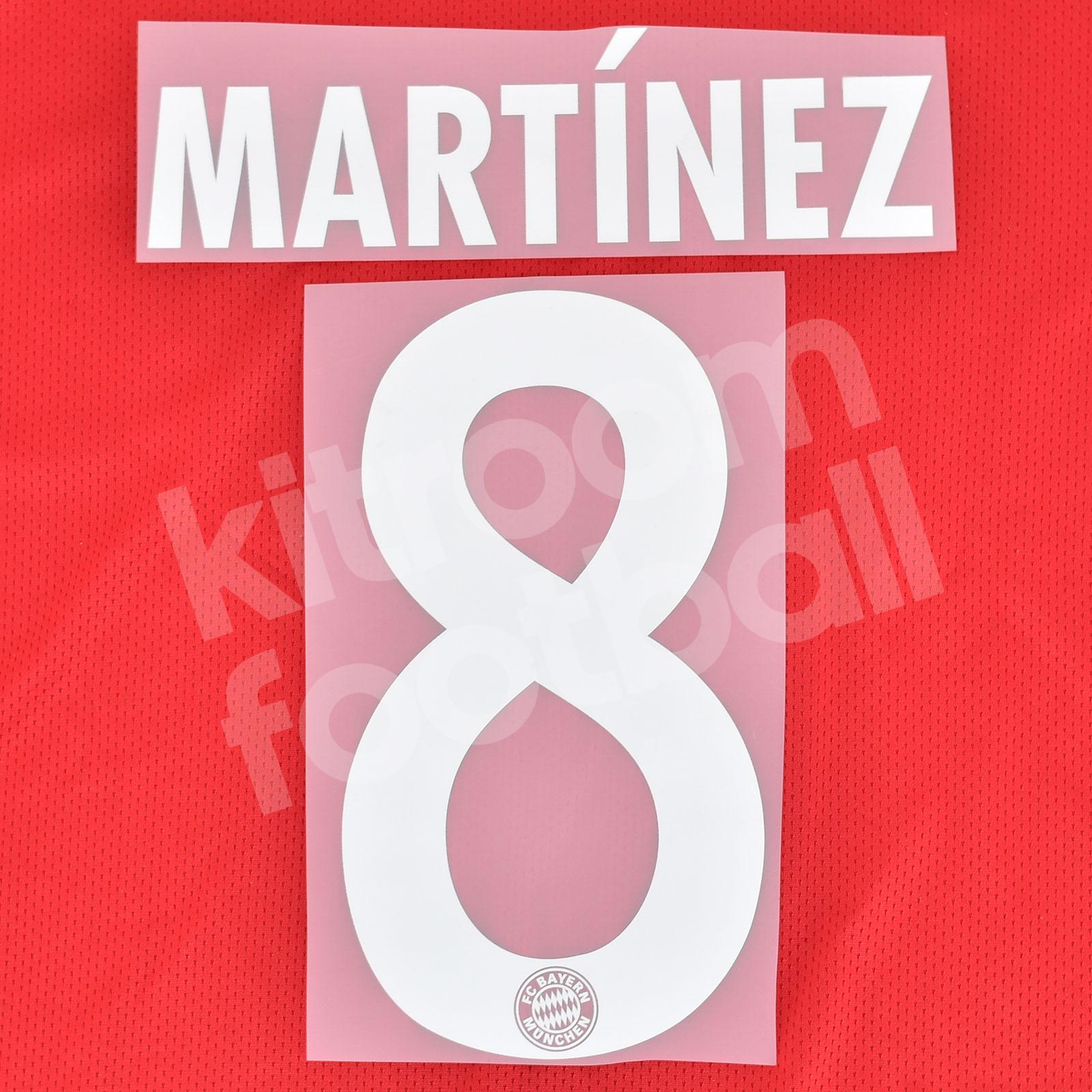 Official 2013-14 Bayern Munich Home Name Number Set #8 MARTINEZ ...