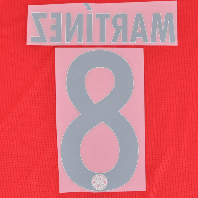 Official 2013-14 Bayern Munich Home Name Number Set #8 MARTINEZ ...