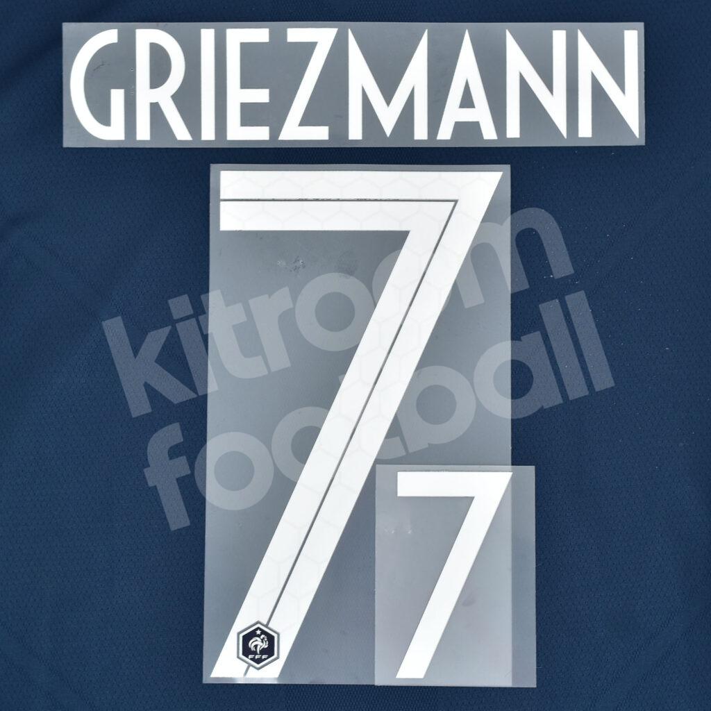 Original Player Issue 2018 World Cup France Home Name Number Set #7 ...