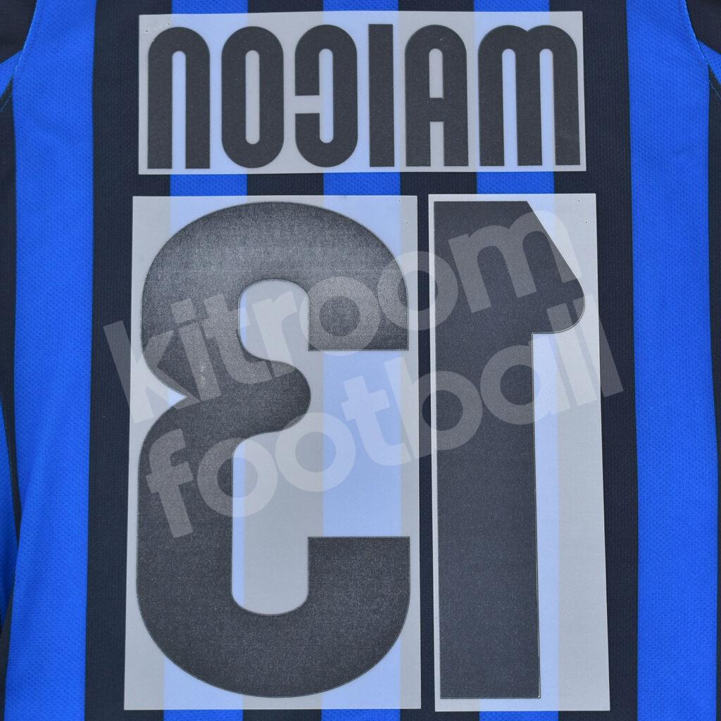Original Player Issue 2009-11 Inter Milan Home Name Number Set #13 ...