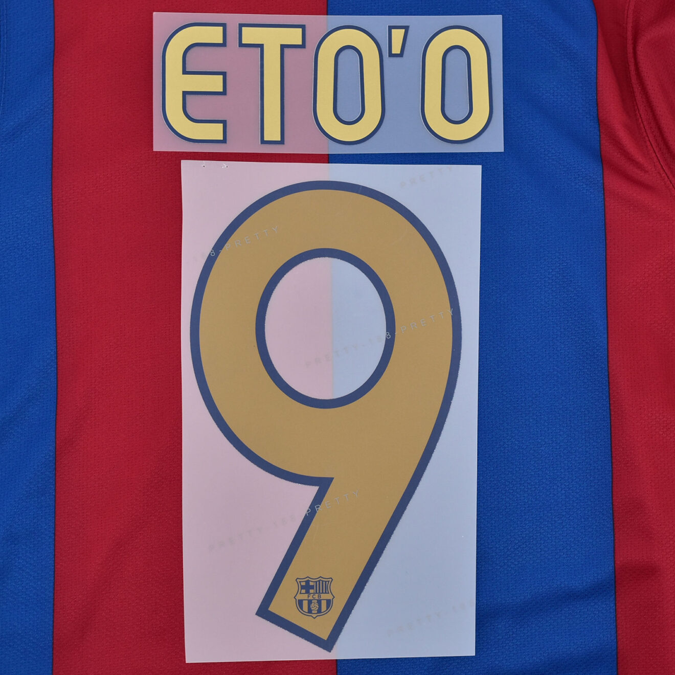 2006-07 Barcelona Name Number Set #9 ETOO Repro – Kitroom Football