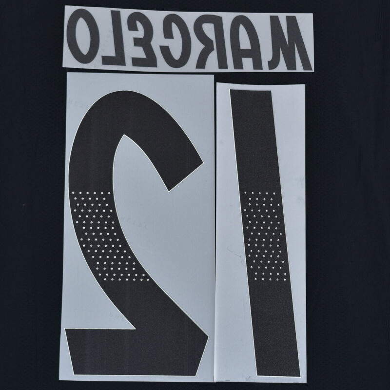 2018-19 Real Madrid Away Name Number Set #12 MARCELO Repro – Kitroom ...